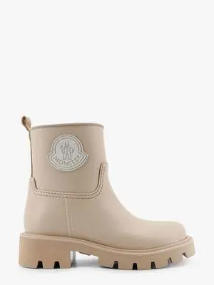 Moncler Kickstream Rubber Rainboots - Cream
