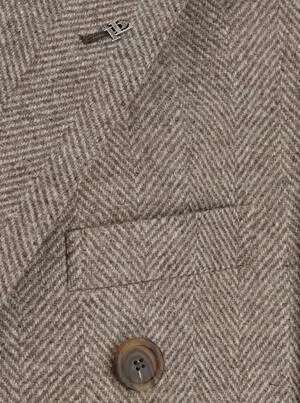 Tagliatore London Double-breasted Wool And Cashmere Coat - Cream