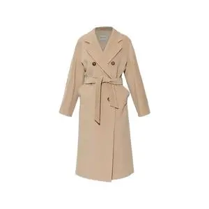 Max Mara Neutrals Coats Double Breasted & Peacoats - Cream