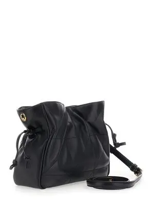Saint Laurent Jamie' Black Crossbody Bag With Cassandre And Chain Strap In Leather For - Multicolor
