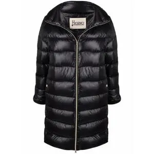 Herno Coats Single Breasted Coats - Black
