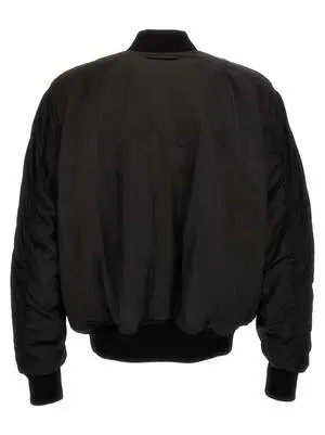 1989 STUDIO Nylon Bomber Jacket - Black