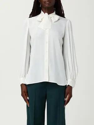 Max Mara Silk Pussy Bow Blouse - Cream