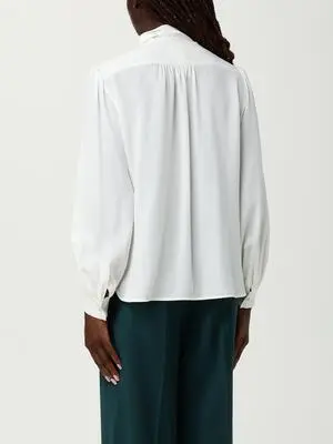 Max Mara Silk Pussy Bow Blouse - Cream