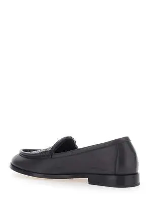 Bottega Veneta Intreccio Leather Loafers - Multicolor