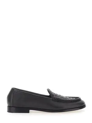 Bottega Veneta Intreccio Leather Loafers - Multicolor