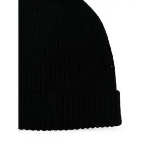Rick Owens Ribbed Cashmere Wool Beanie