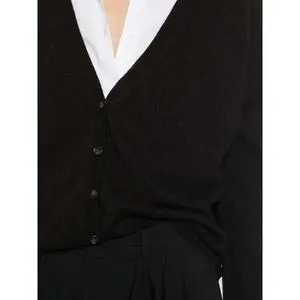 LISA YANG Cashmere V-neck Cardigan - Brown