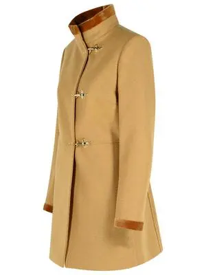 FAY Beige Wool Blend Coat