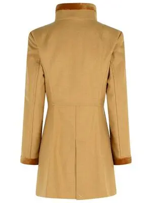 FAY Beige Wool Blend Coat
