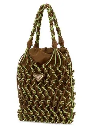 Prada Two-tone Mesh Handbag