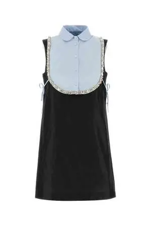 Prada Taffeta Mini Dress - Black