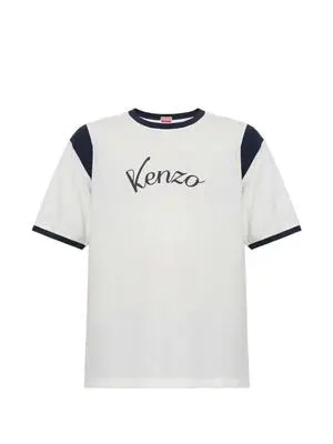 Kenzo College-style Cotton T-shirt - White