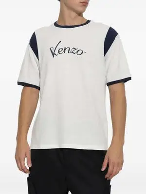Kenzo College-style Cotton T-shirt - White