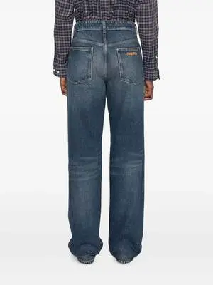 Miu Miu Five-pocket Loose Fit Denim Jeans
