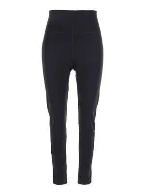 Moncler Black Leggings With Back Pocket In Tech Fabric - Multicolor
