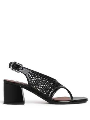 Alaïa Sandal 55 Fishnet - Black