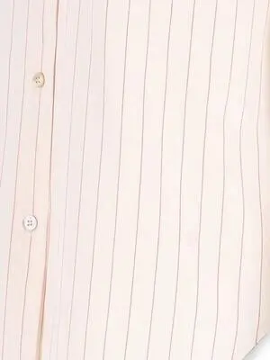 FORTE_FORTE Striped Cotton Shirt With French Collar - Multicolor