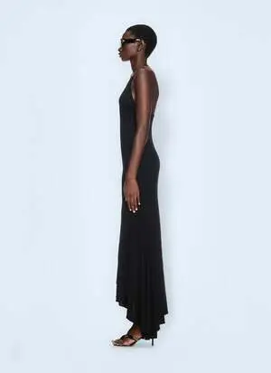 Off-White Ribbed Dress