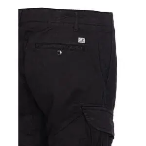 C.P. COMPANY Cotton Blend Trousers - Black