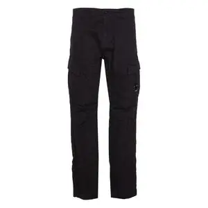 C.P. COMPANY Cotton Blend Trousers - Black