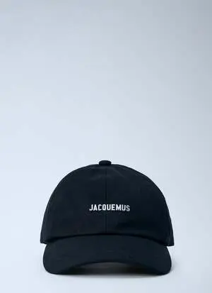Jacquemus Logo Motif Baseball Cap - Black