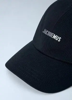 Jacquemus Logo Motif Baseball Cap - Black