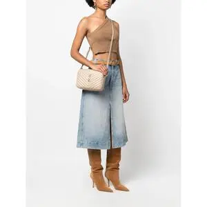 Saint Laurent Neutrals Satchels & Cross Body Bags - Cream