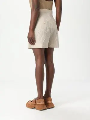 Max Mara Textured High-waisted Shorts - Cream