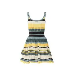 Alaïa Striped Crinoline Mini Dress - Multicolor