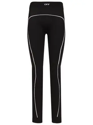 Off-White Off Stamp Leggings - Black