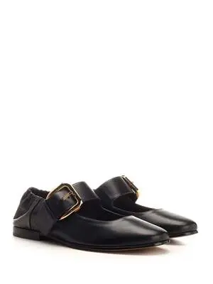 Bottega Veneta Astaire Mary Jane Ballerinas - Black
