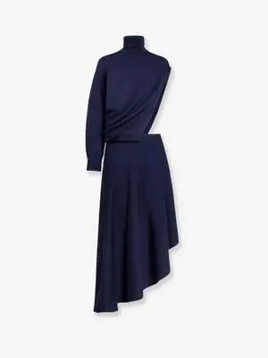 Alaïa Cut-out Virgin Wool Dress - Multicolor
