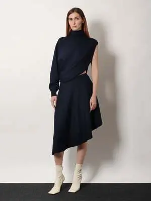 Alaïa Cut-out Virgin Wool Dress - Multicolor