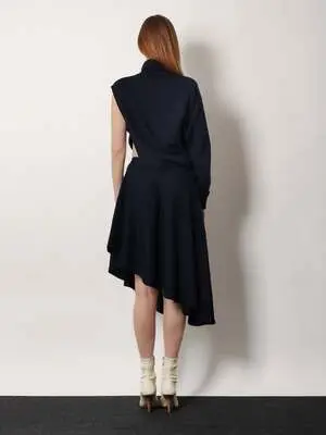 Alaïa Cut-out Virgin Wool Dress - Multicolor