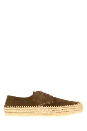 Loewe Suede Rio Lace-up Shoes - Brown