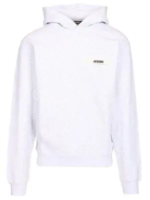 Jacquemus Gros Grain Hoodie - Gray