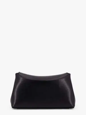 TOTEME Mini T-lock Leather Clutch - Black