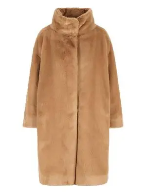 HERNO HERNO High-Neck Faux-Fur Coat