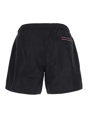 Moncler Tech Fabric Logo Swim Shorts - Black