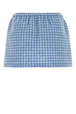 Miu Miu Printed Pile Mini Skirt