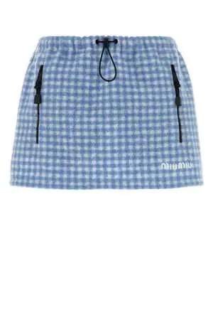 Miu Miu Printed Pile Mini Skirt - Multicolor