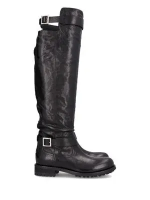 JIMMY CHOO Biker Knee Boot - Black
