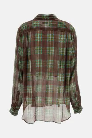 Dries Van Noten Checked Long Sleeve Shirt - Multicolor