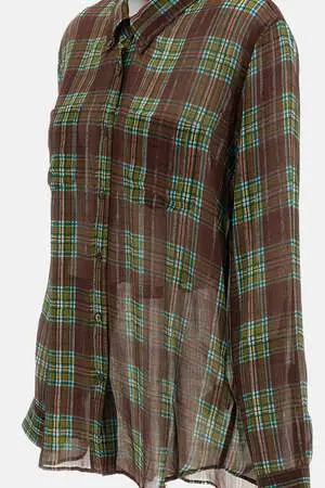 Dries Van Noten Checked Long Sleeve Shirt - Multicolor