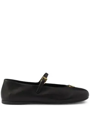 Prada Leather Ballerine - Black