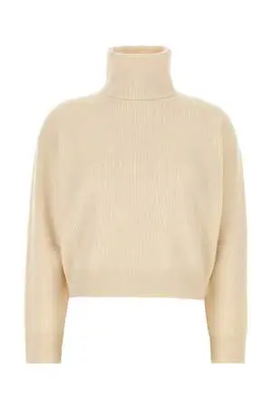 Brunello Cucinelli Sand Wool Blend Sweater - Brown
