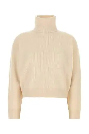 Brunello Cucinelli Sand Wool Blend Sweater - Brown