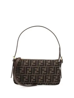 Fendi Ff Zucca Jacquard Shoulder Bag - Brown