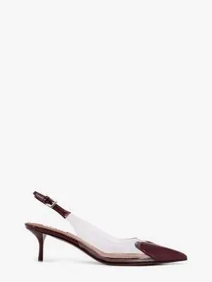 Alaïa Le Coeur Pvc And Leather Slingback Decollete - Multicolor